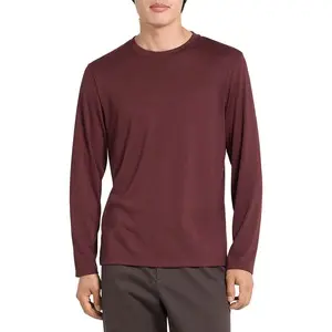 Theory Essential Long Sleeve T-shirt - Deep Auburn