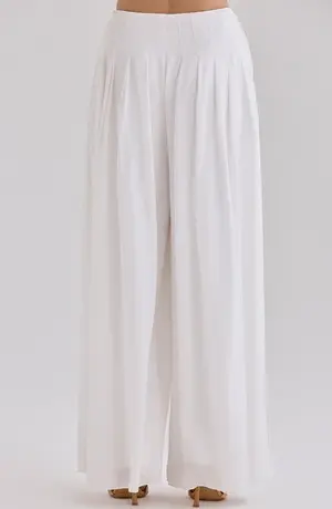 House Of Cb Alina Pleated Wide Leg Pants