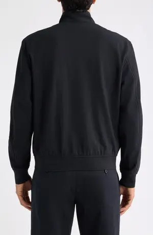 Theory Zip-up Bomber Jacket With Stand Collar
