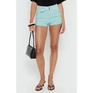 Princess Polly Viridian Belted Micro Shorts