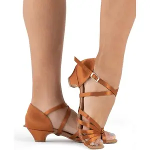 CAPEZIO Silvia 1.25 Inch Ballroom Shoe Open Brown