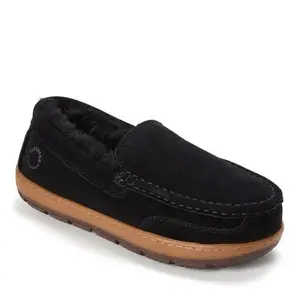 DEARFOAMS Fireside Melbourne Water Repellent Rugged Loafer - Black