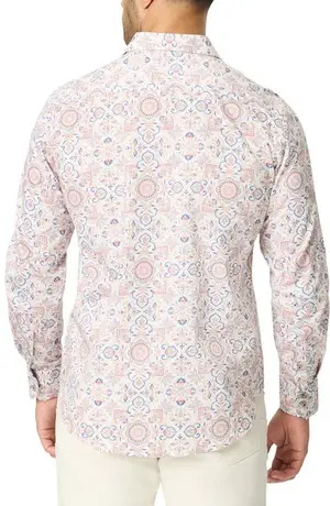 Robert Graham Fairview Stretch Cotton Button Up Shirt