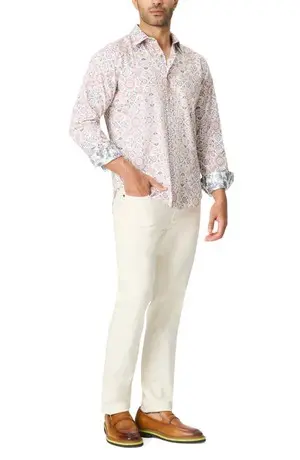 Robert Graham Fairview Stretch Cotton Button Up Shirt
