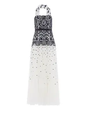 NEEDLE & THREAD Romantic Lace Strapless Ball Gown