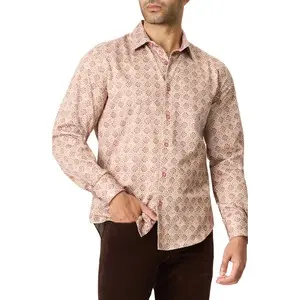Robert Graham Freemont Long Sleeve Cotton Blend Shirt - Multi