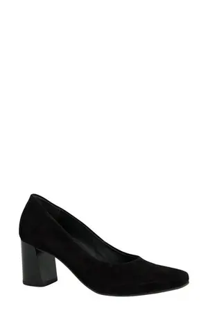 Paul Green Frisco Leather Pump - Black Suede