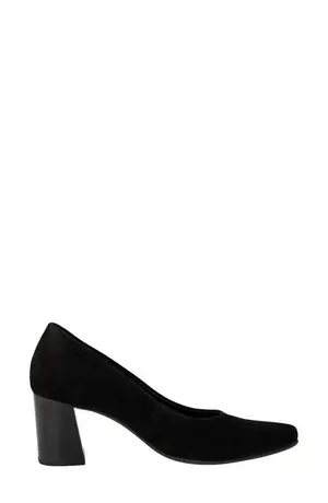 Paul Green Frisco Leather Pump - Black Suede