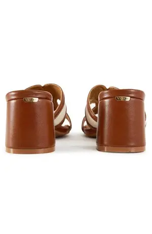 V.GAN LONDON Bok Slip On Heeled Sandals - Brown