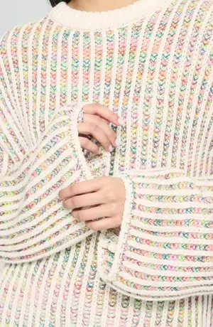 ICHI Ihanila Rib Crewneck Sweater