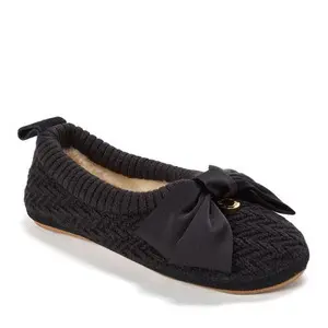 DEARFOAMS Fireside Bestie Ballet Slippers Black