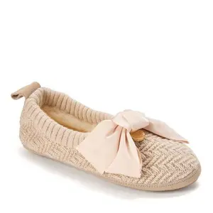 DEARFOAMS Fireside Bestie Ballet Slippers Oatmeal