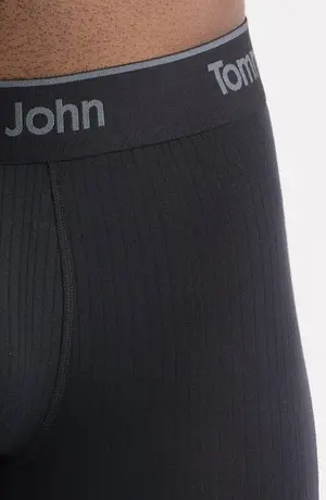 Tommy John 4-pack Second Skin Luxe Rib Boxer Briefs - Black