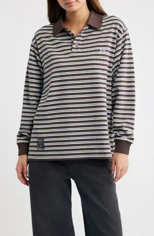 DAMSON MADDER Remie Striped Rugby Shirt