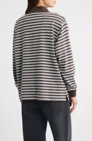 DAMSON MADDER Remie Striped Rugby Shirt