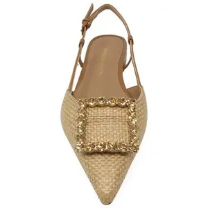 MADISON MAISON Sling Back Flat - Beige
