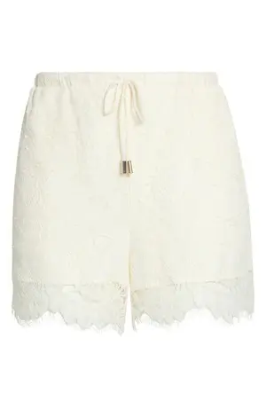 KITTENISH Asymmetric Lace Skort Egret