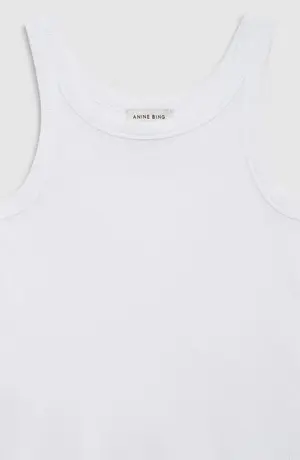 ANINE BING Sixtine Tank Top - White