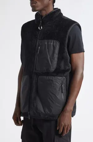 Moncler Reversible Quilted Down & Fleece Vest