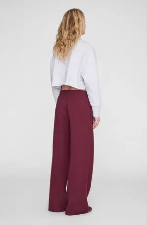 ANINE BING Kacey Sweatpant - Burgundy
