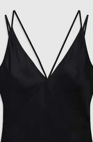 ANINE BING Blanca Satin Camisole - Black