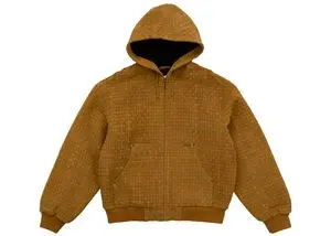 Supreme Woven Suede Hooded Work Jacket