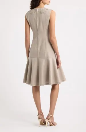 Kobi Halperin Tate Embroidered Wool Dress