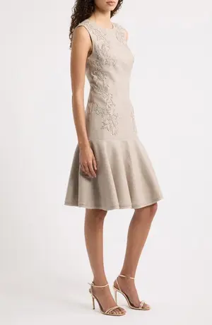 Kobi Halperin Tate Embroidered Wool Dress
