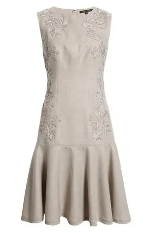 Kobi Halperin Tate Embroidered Wool Dress