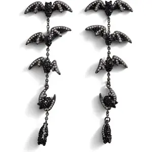 Baublebar Night Flight Bat Linear Drop Earrings