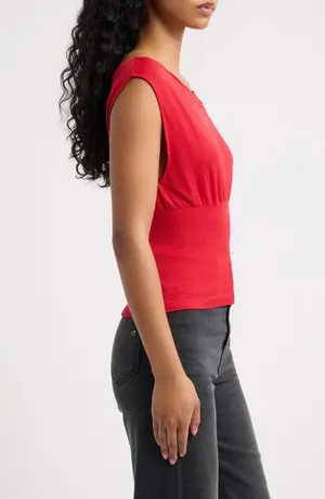 IETS FRANS Off The Shoulder Seamless Top - Red