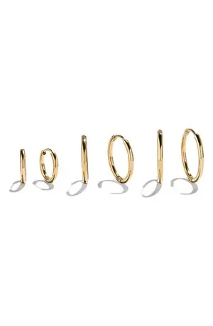 Baublebar Niata 3-pack Waterproof Hoop Earrings