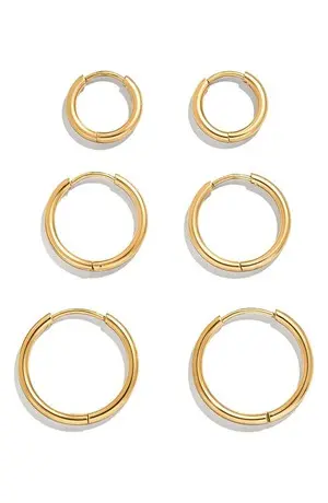 Baublebar Niata 3-pack Waterproof Hoop Earrings