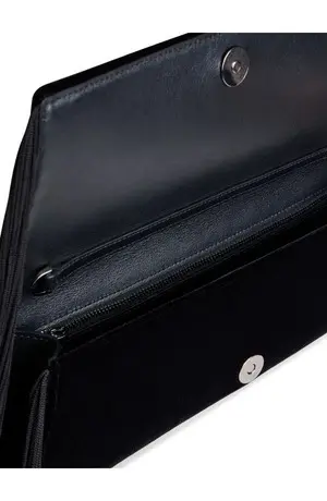 Akris Small Anouk Fringe Velvet Trapezoid Clutch