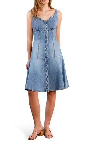 Wash Lab Denim Sweetheart Day Dresses For Women