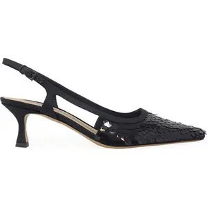 MADISON MAISON Sequence Snip Toe Slingback Heel - Black