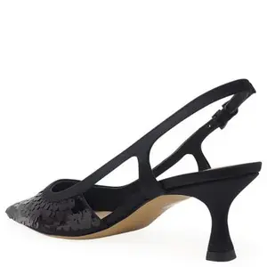 MADISON MAISON Sequence Snip Toe Slingback Heel - Black