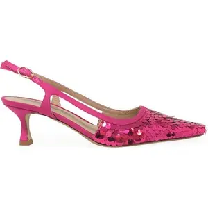 MADISON MAISON Sequence Snip Toe Slingback Heel Fuchsia