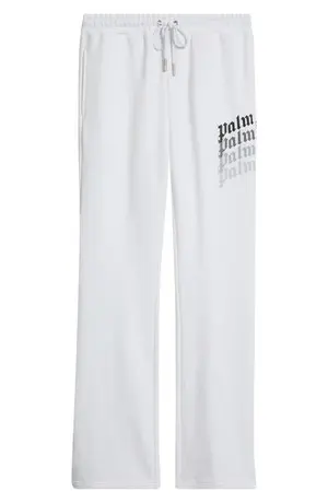 PLAY PALM ANGELS Logo Print Sweatpants