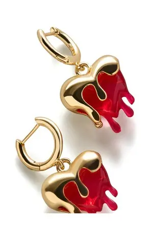 Baublebar Fatal Attraction Heart Huggie Hoop Earrings