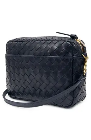 Clare V. Midi Sac Woven Leather Crossbody Bag