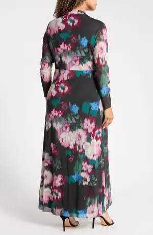 Anne Klein Twist Front Maxi Dress