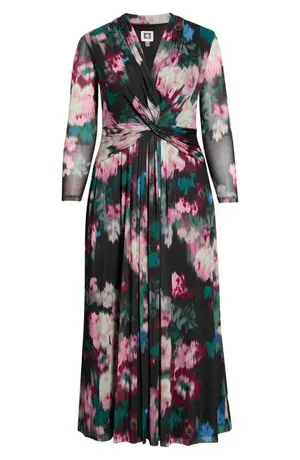 Anne Klein Twist Front Maxi Dress