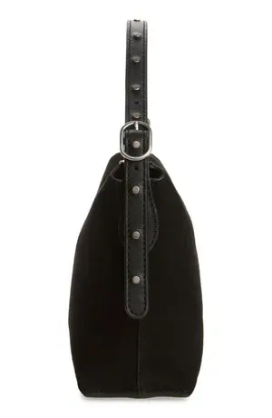 Vince Vivian Stud Suede Shoulder Bag