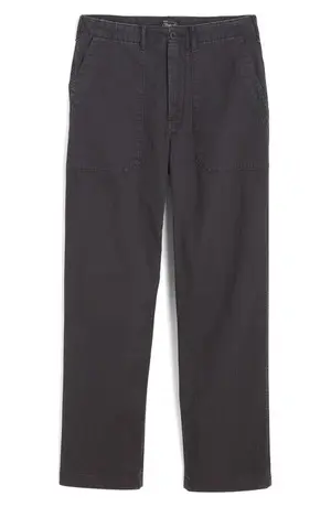 Madewell Herringbone Fatigue Pants - Pepper