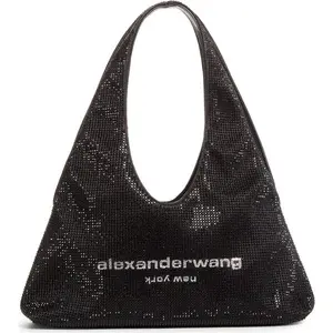 Alexander Wang Pike Mini Crystal Hobo Bag