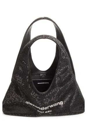 Alexander Wang Pike Mini Crystal Hobo Bag