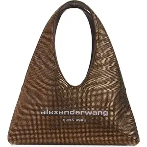 Alexander Wang Pike Mini Crystal Hobo Bag - Brown