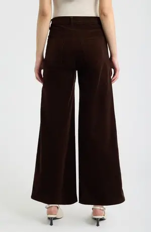 FRAME The Swing High Waist Wide Leg Corduroy Pants