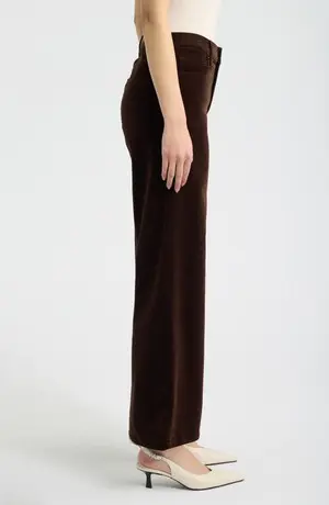FRAME The Swing High Waist Wide Leg Corduroy Pants